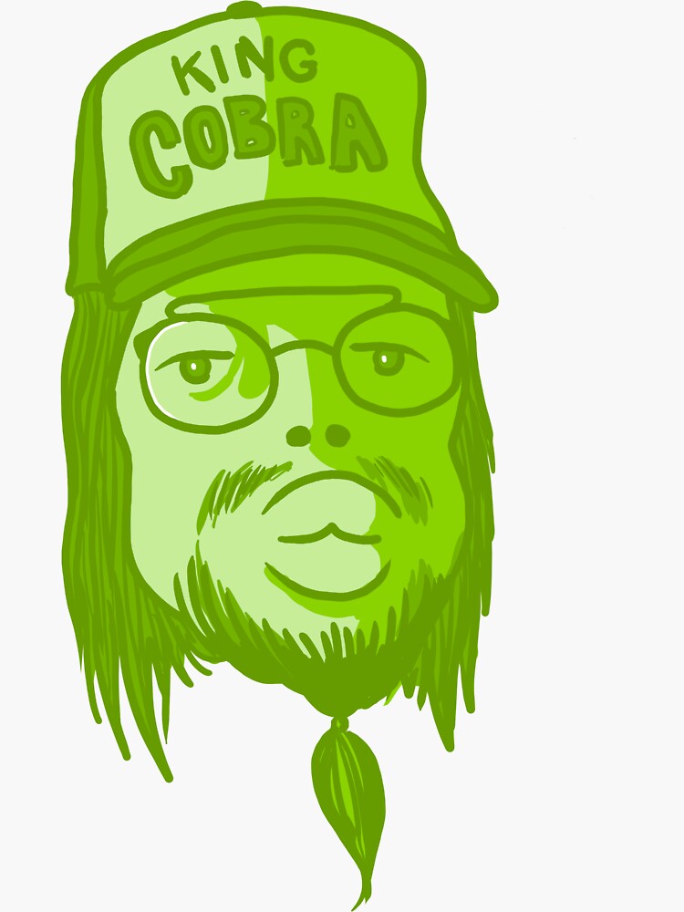"Gothic King Cobra Green" Sticker for Sale by mia-stickers0 | Redbubble