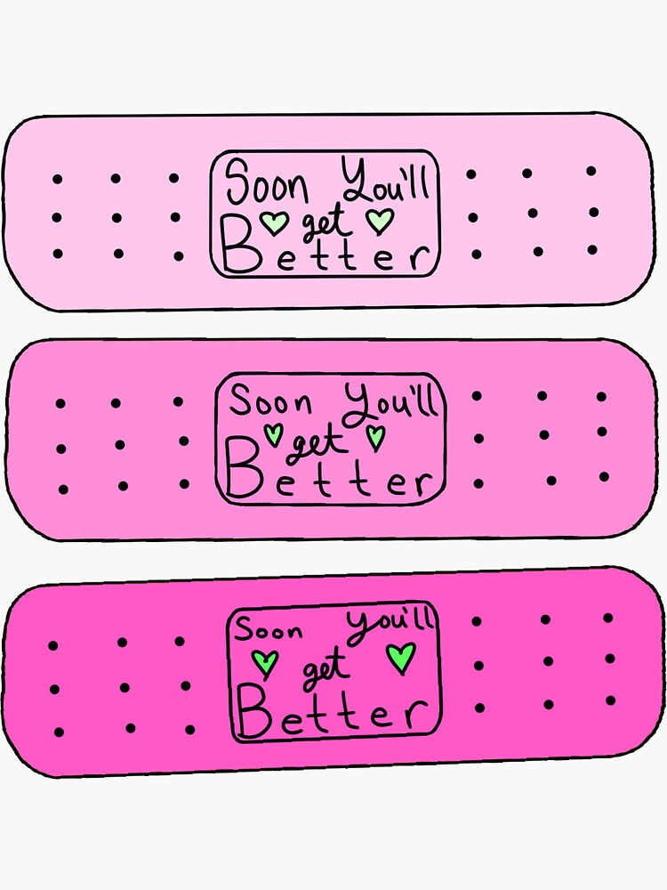 "Taylor Swift “Soon You’ll Get Better” - Pink" Sticker for Sale by ...