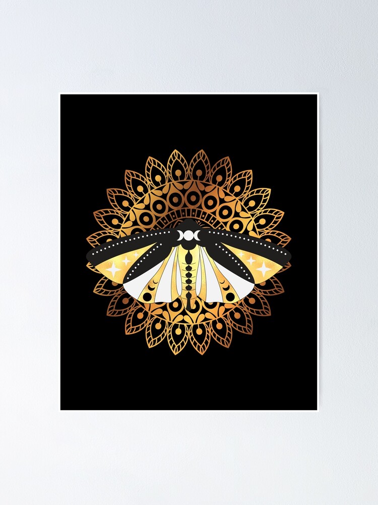 "celestial moth mandala" Poster for Sale by witch-wood | Redbubble