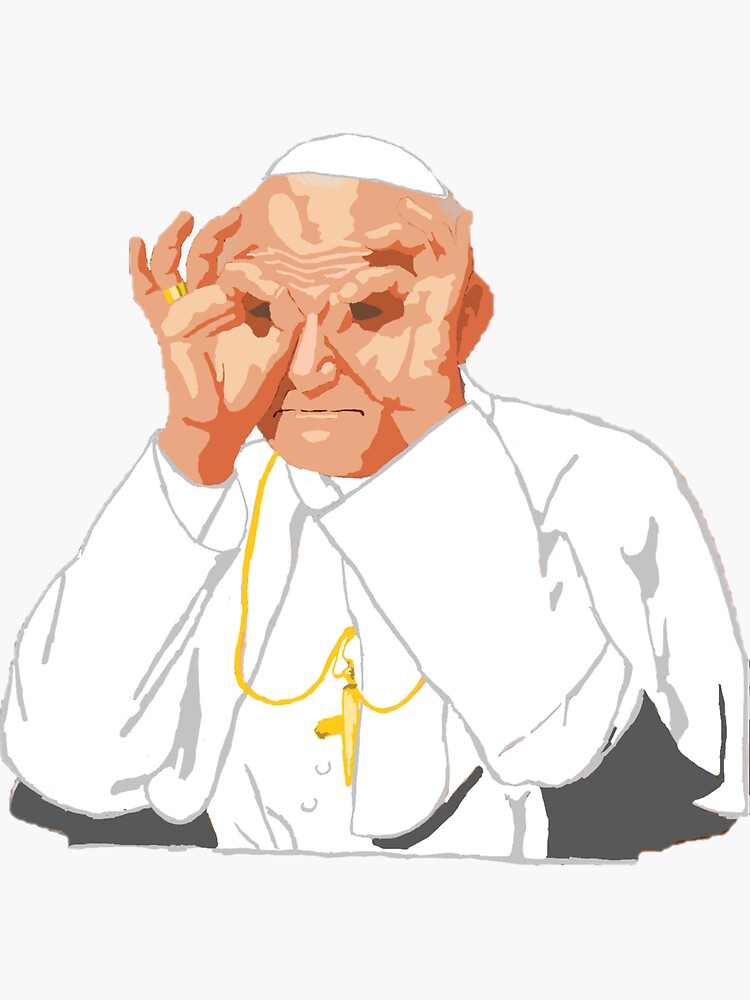 "JPII" Sticker for Sale by OddCentaurion | Redbubble