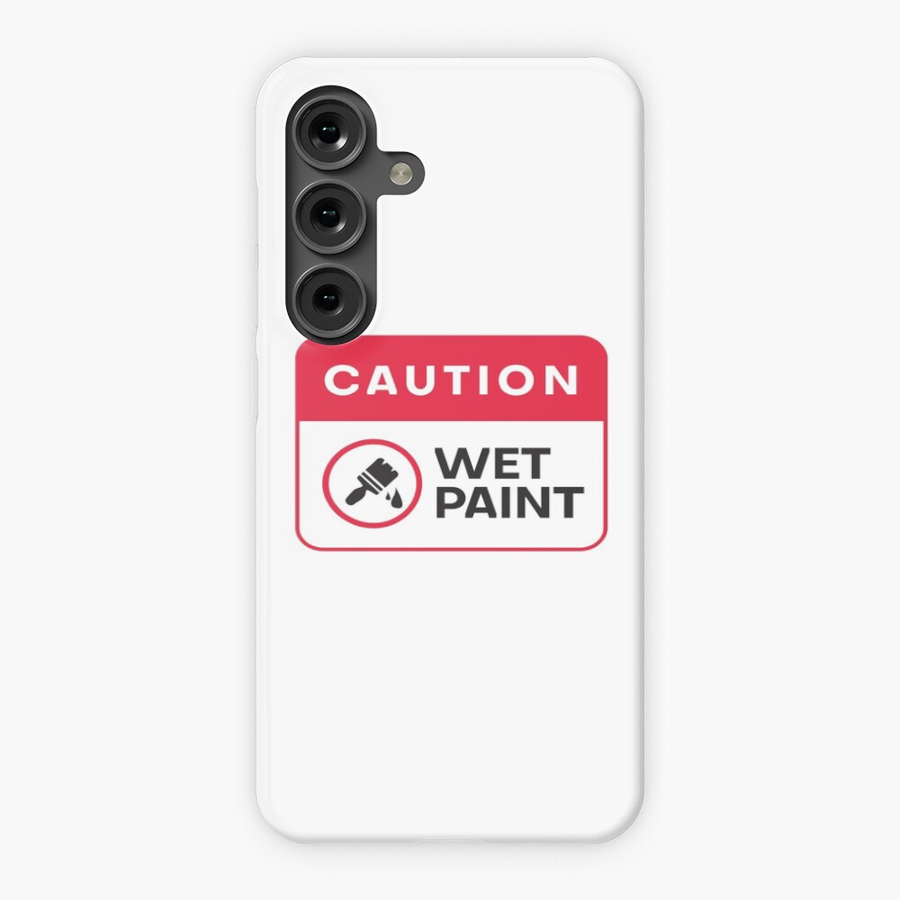 "Caution Wet Paint Sign - Red and Black color Design" Art Print for ...