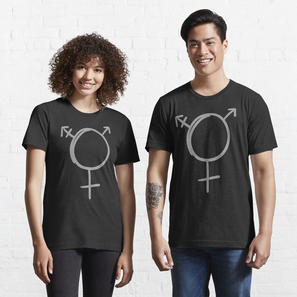 "Simple Gray Transgender Symbol" T-shirt for Sale by spiderly ...