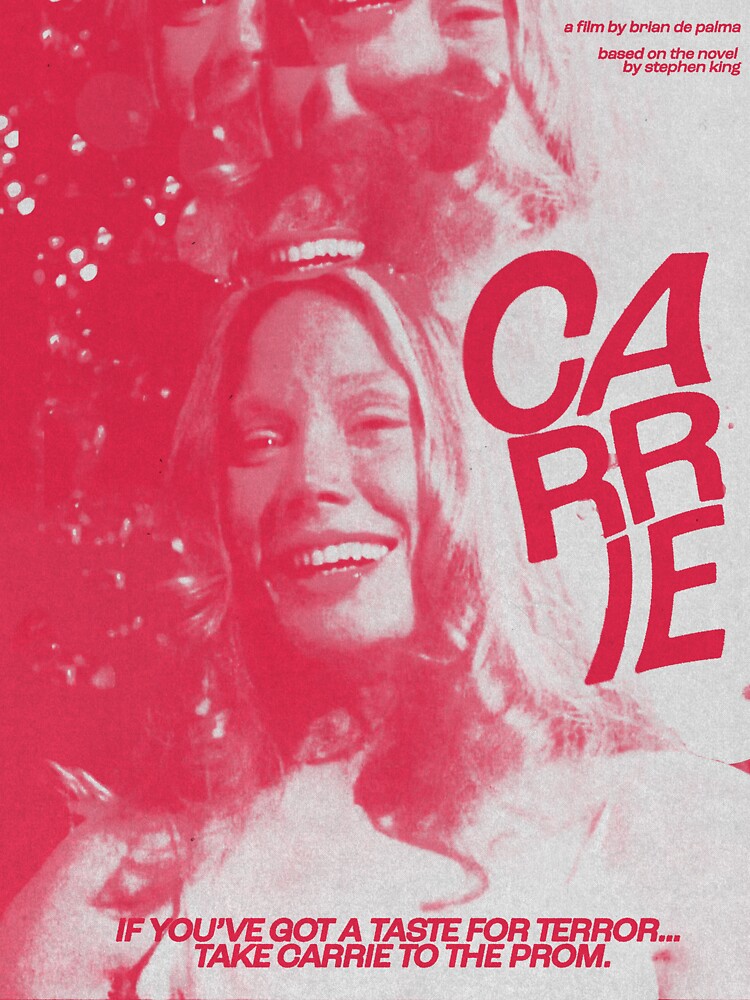 "Carrie Movie Poster" Sticker by clairedota | Redbubble