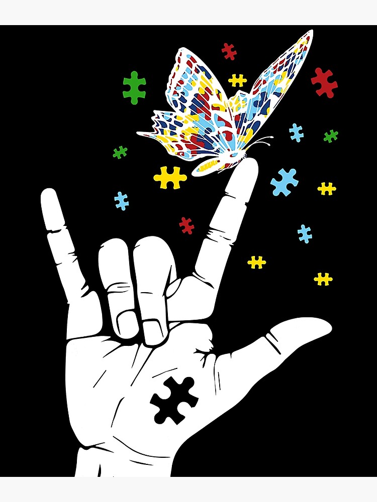 Printable Sign Language Butterfly Editable Butterfly Welcome Sign