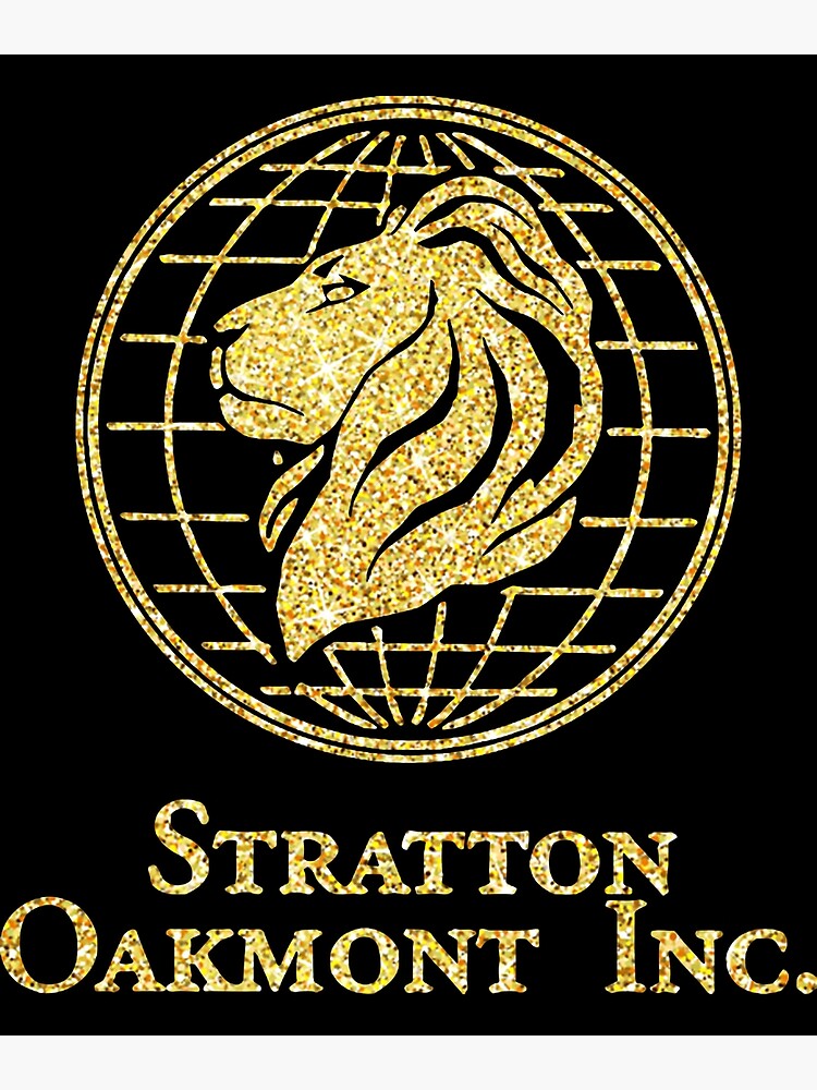 New Wolf Of Wall Street Stratton Oakmont Company Golden Logo Funny ...