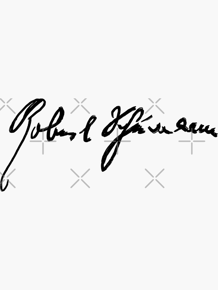 "Robert Schumann Signature " Sticker for Sale by mikoala50 | Redbubble