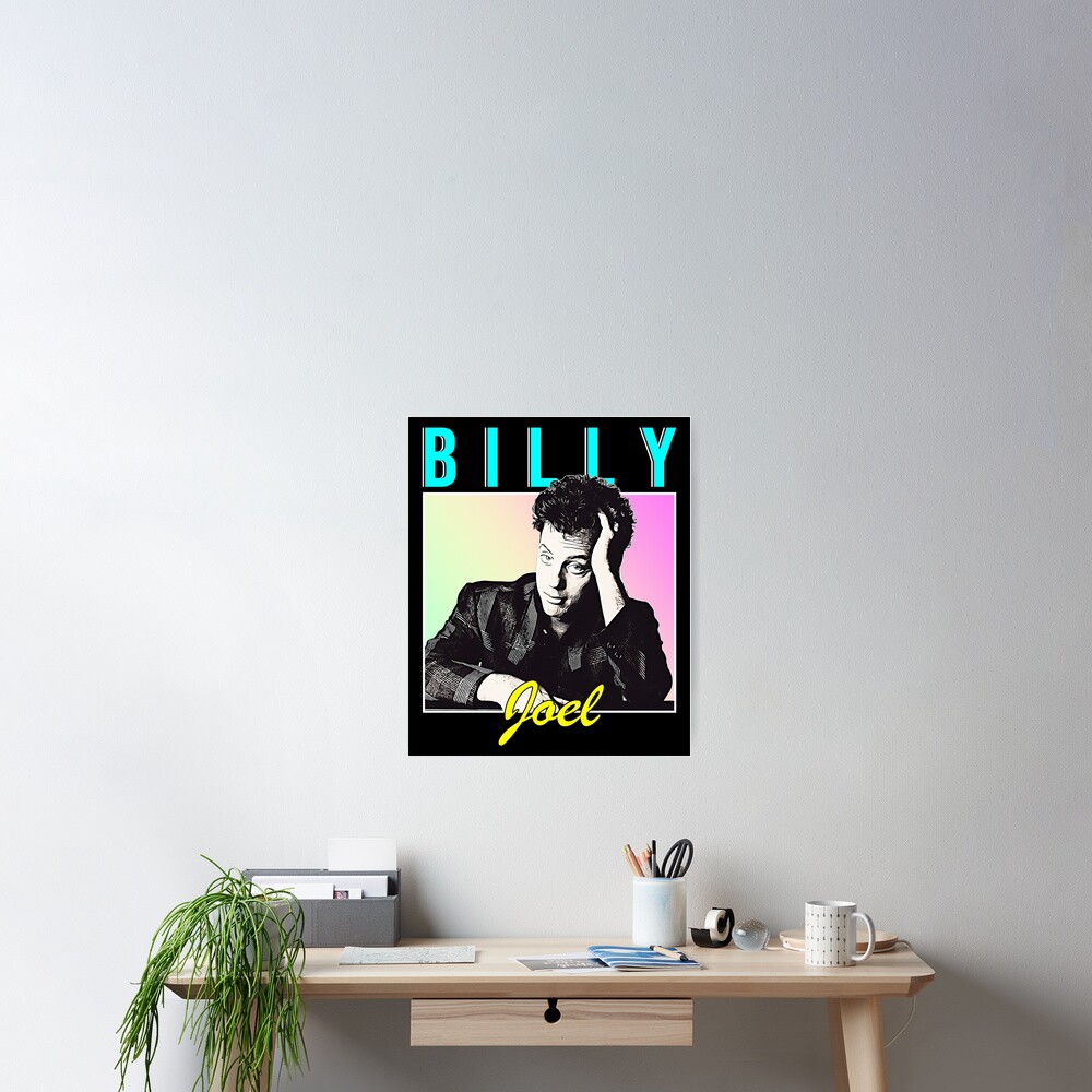 "Billy Joel 90s Style Graphic Design" Poster by OldrichPrihoda | Redbubble