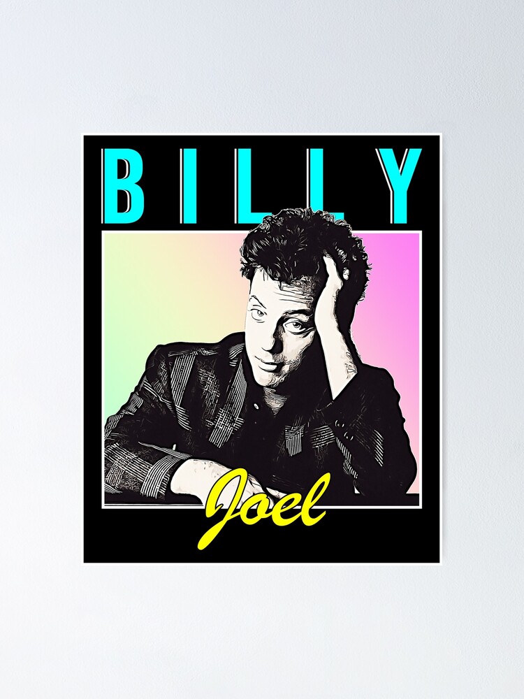 "Billy Joel 90s Style Graphic Design" Poster by OldrichPrihoda | Redbubble