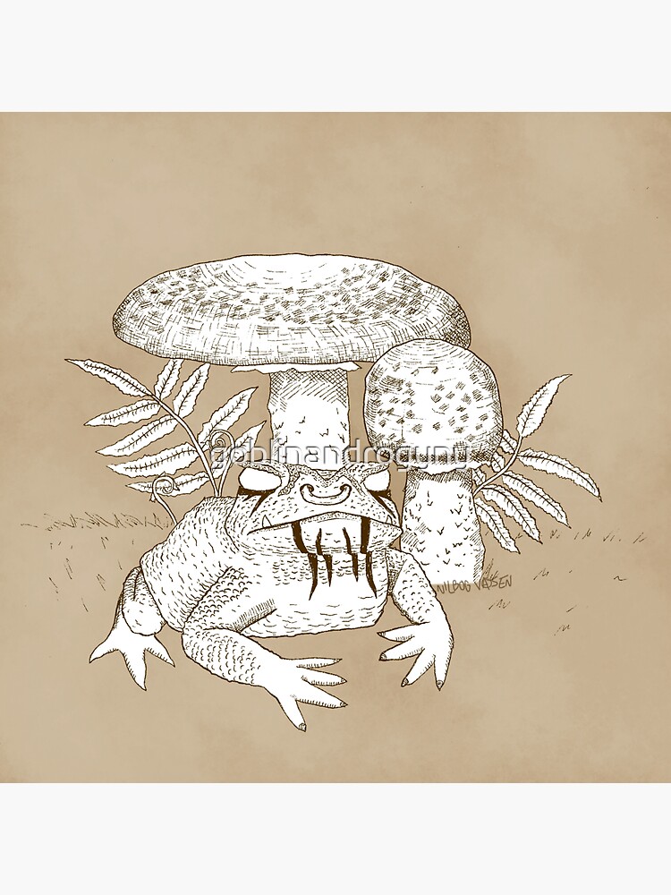 "TOAD GOBLIN" Sticker for Sale by goblinandrogyny | Redbubble