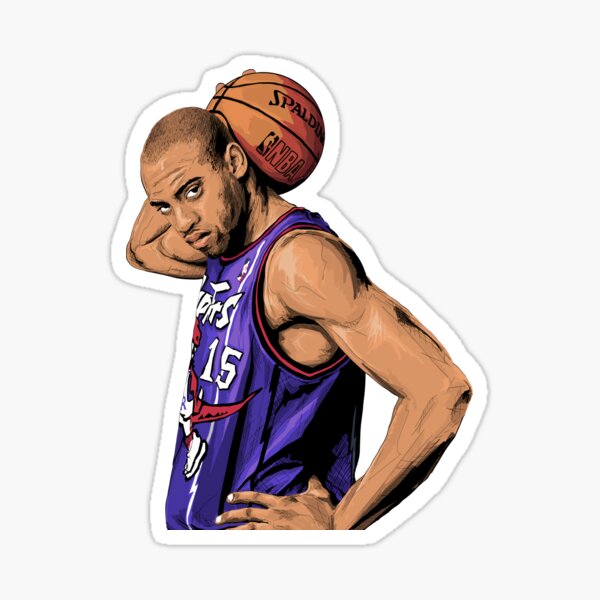 Pegatina «Vince Carter Art Draw - Vinsanity» de RobertKingART | Redbubble