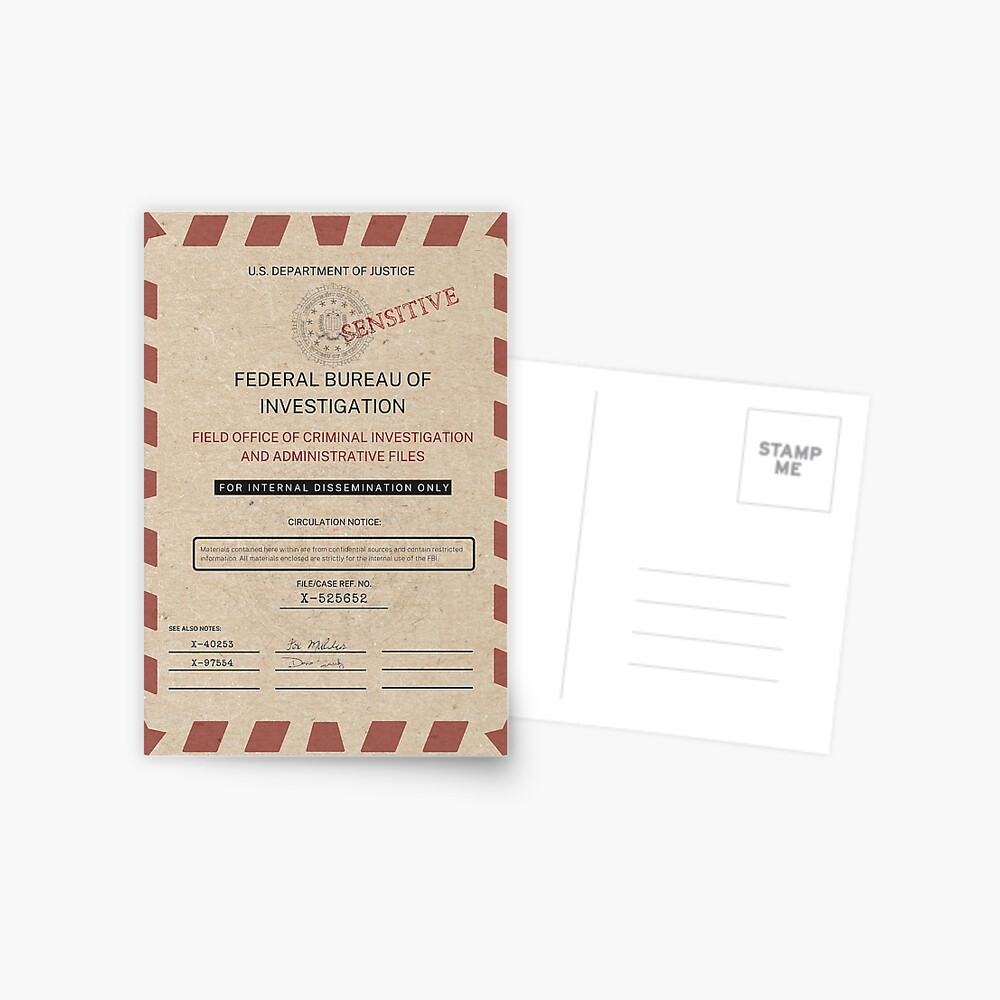 "Top Secret FBI X-Files ? Folder" Journal for Sale by glowterra | Redbubble