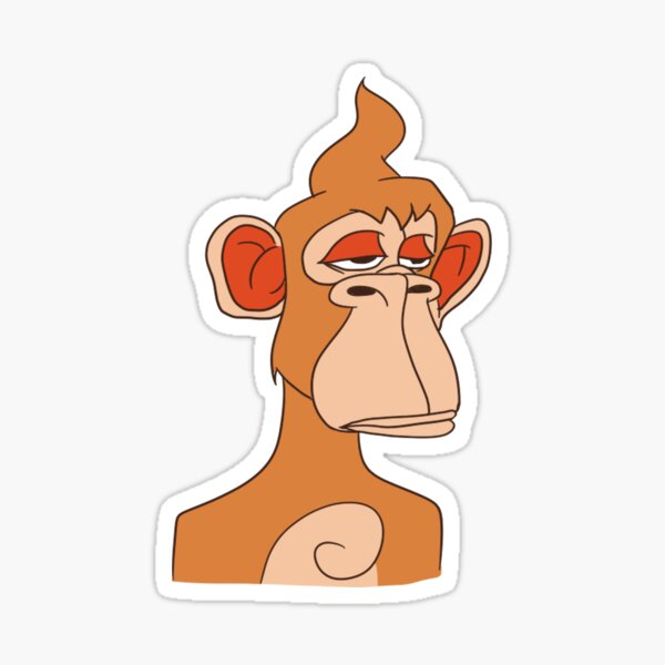 "NFT Chimchar" Sticker for Sale by FlimsyCone | Redbubble