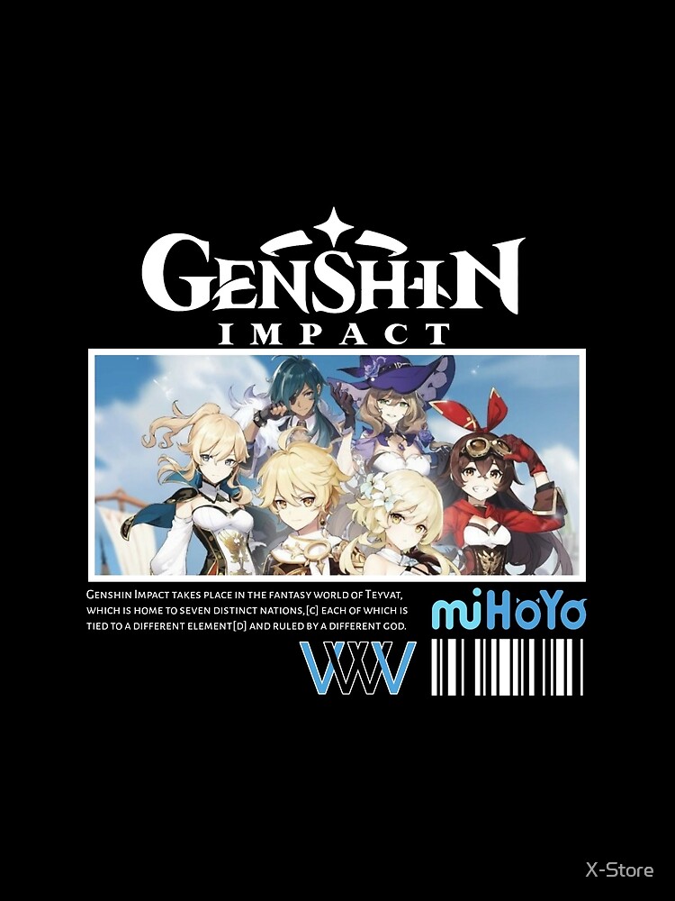 "Genshin impact simple design by X-STORE" Art Print by X-Store | Redbubble