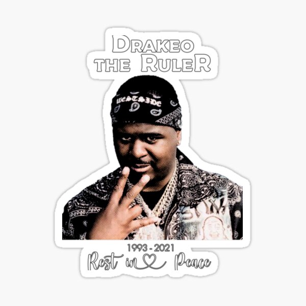 "Drakeo The Ruler " Sticker for Sale by GoodmanHenry | Redbubble