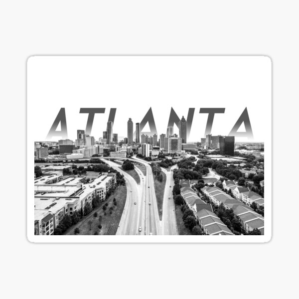 "Signature Atlanta" Sticker for Sale by VisualsByJhill | Redbubble