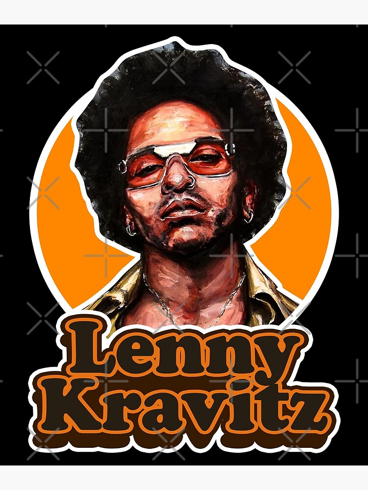 "Sticker Lenny Kravitz singer rock music" Poster by Barbosa1127 | Redbubble