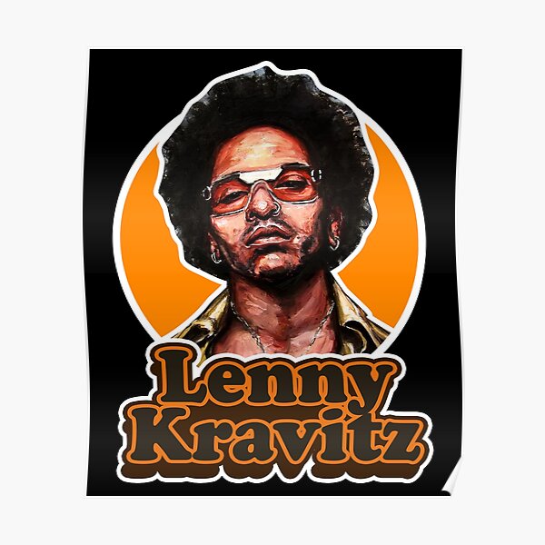 "Sticker Lenny Kravitz singer rock music" Poster by Barbosa1127 | Redbubble