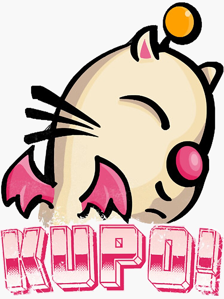 "Kupo! " Sticker for Sale by iquedonova | Redbubble