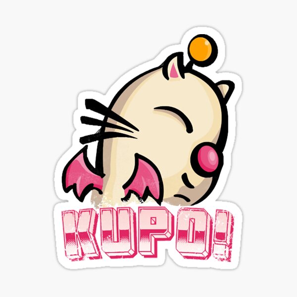 "Kupo! " Sticker for Sale by iquedonova | Redbubble