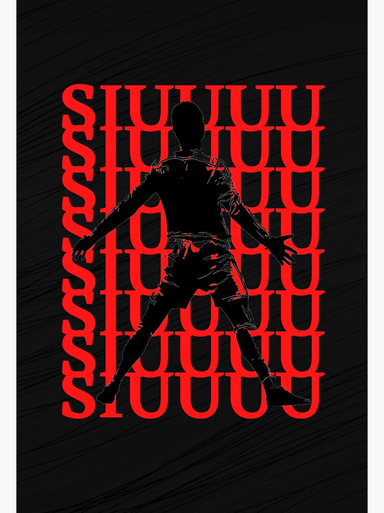 "cristiano ronaldo siuuu" Sticker for Sale by mayurmayekar123 | Redbubble