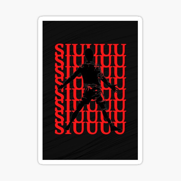 "cristiano ronaldo siuuu" Sticker for Sale by mayurmayekar123 | Redbubble