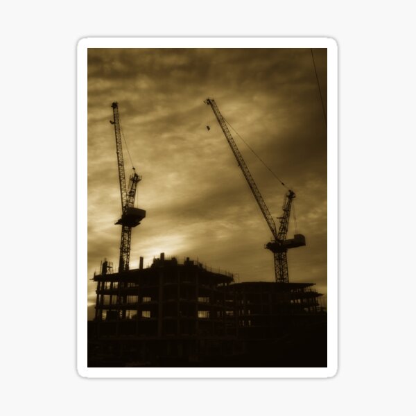 "Cranes" Sticker by JARutherford | Redbubble