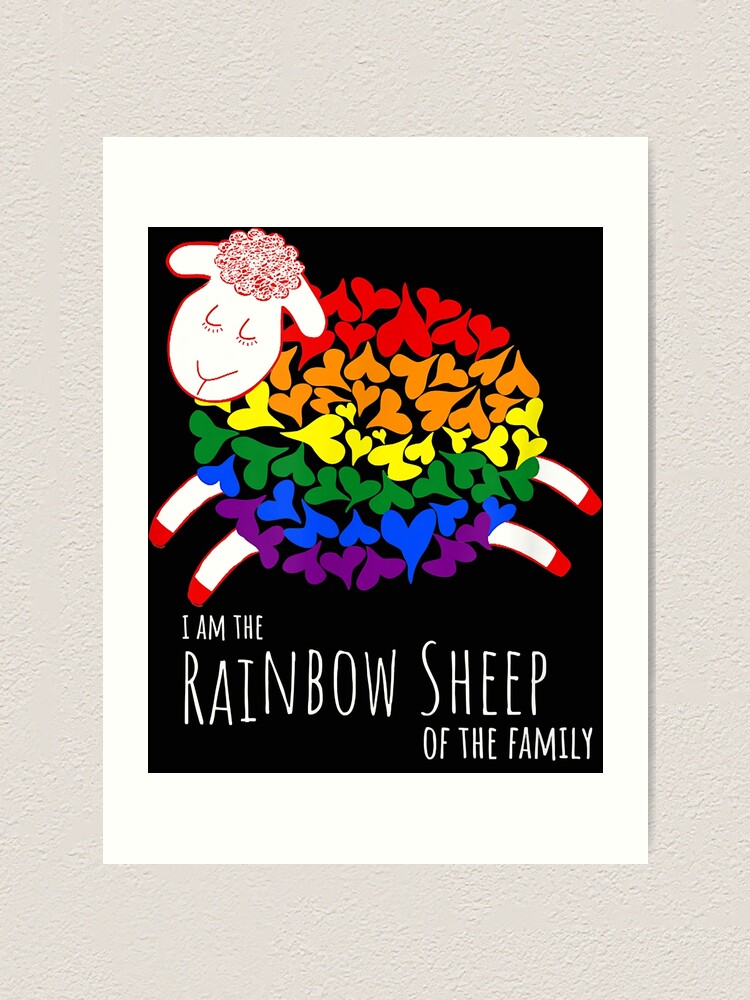 "I Am The Rainbow Sheep Cute LGBTQ Sheep & LGBT Pride Month T-Shirt.png ...