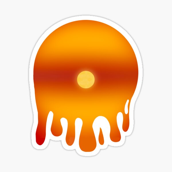 "Dripping reflective sunset" Sticker by tropicalhen133 | Redbubble