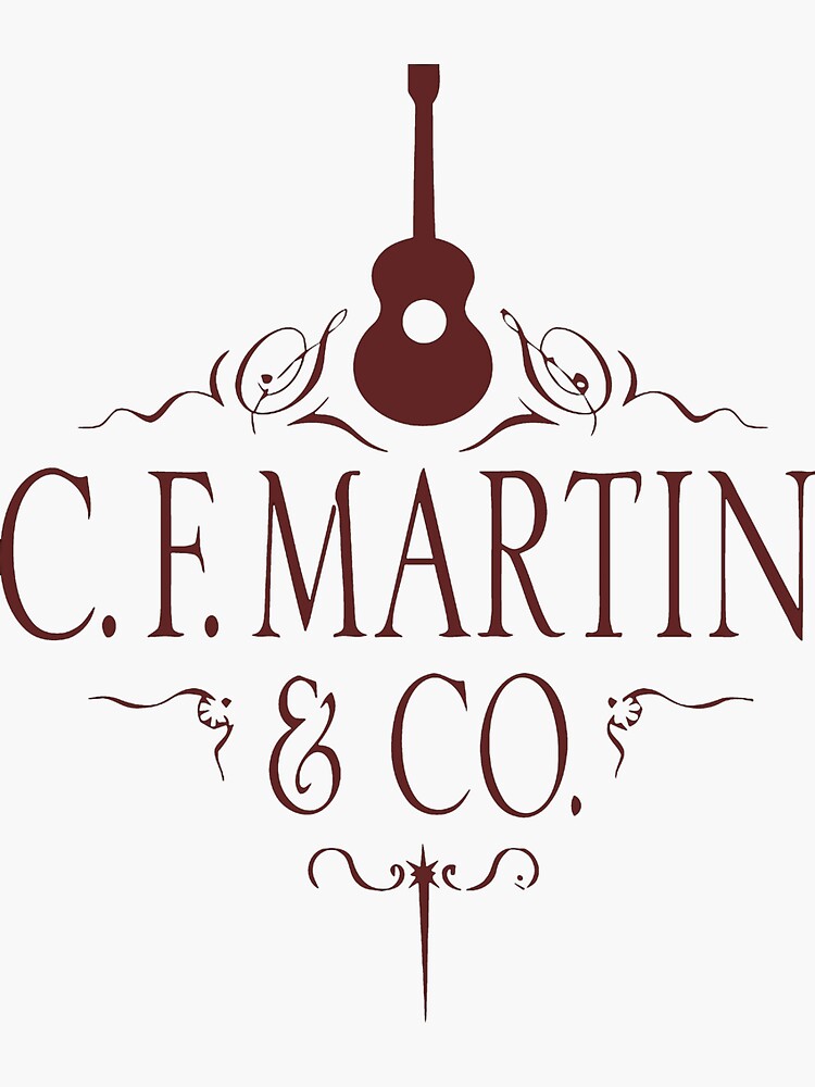 "Classic C. F. Martin & Company" Sticker for Sale by nerikka | Redbubble