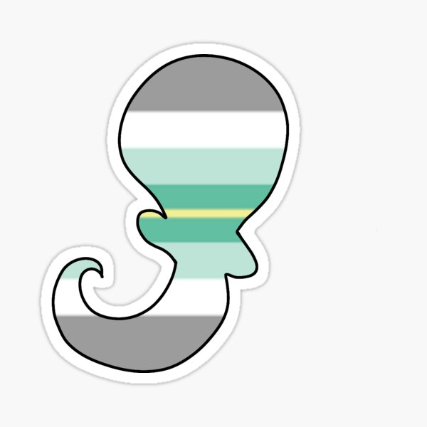 "paragender pride flag ghost" Sticker for Sale by EmoGayWorm | Redbubble