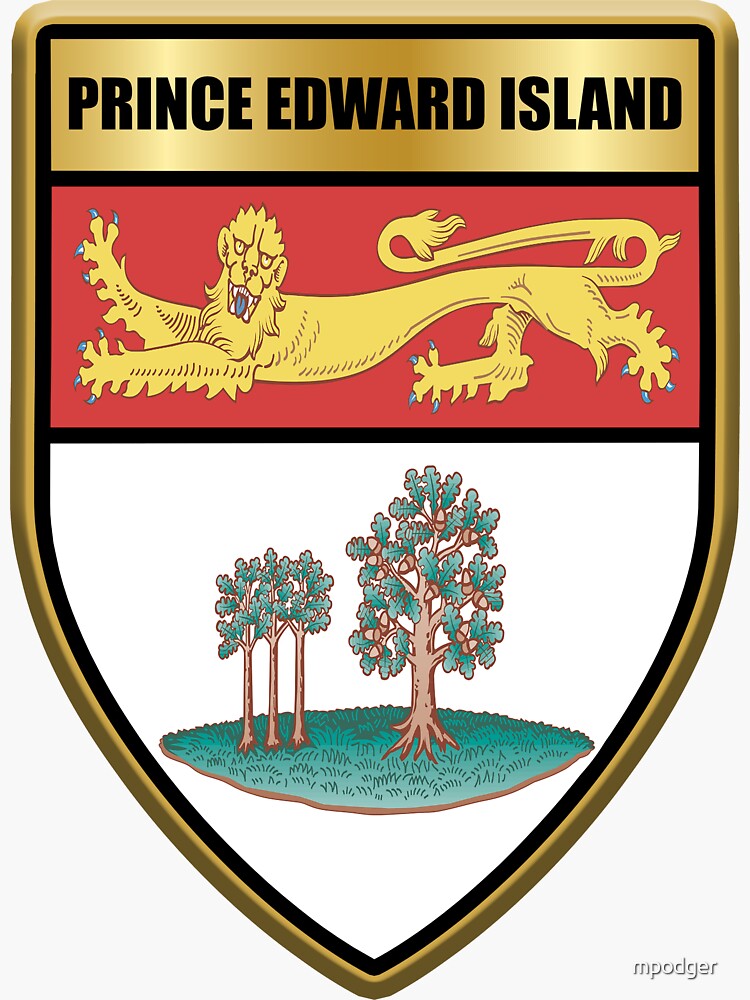 "PRINCE EDWARD ISLAND Gifts, Masks, Stickers & Products (18)" Sticker ...