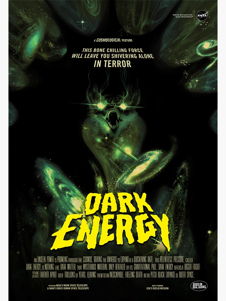 "Dark Energy Poster" Sticker for Sale by arthook | Redbubble