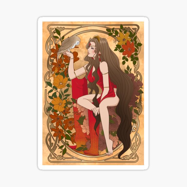 "Athena" Sticker for Sale by CatLaCroix | Redbubble