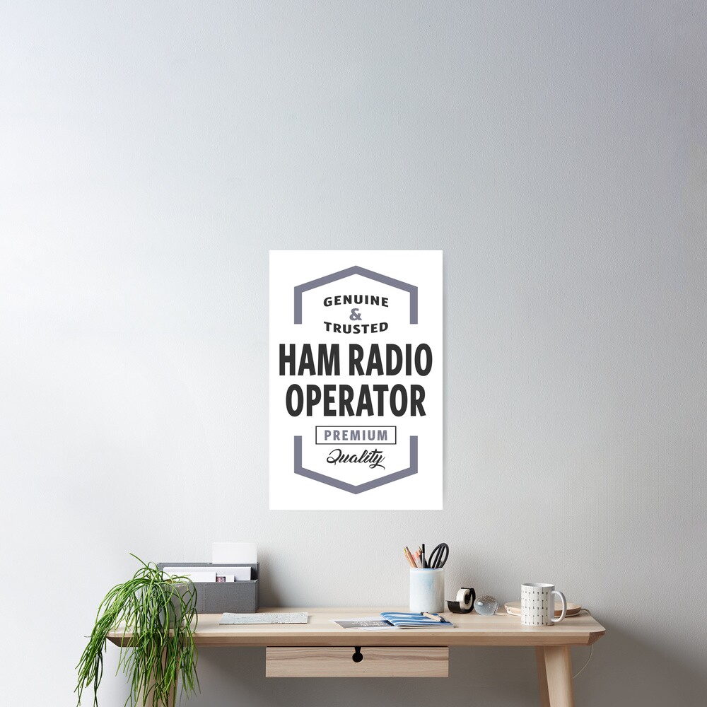 "HAM Radio Operator Logo Gifts" Poster by cidolopez | Redbubble
