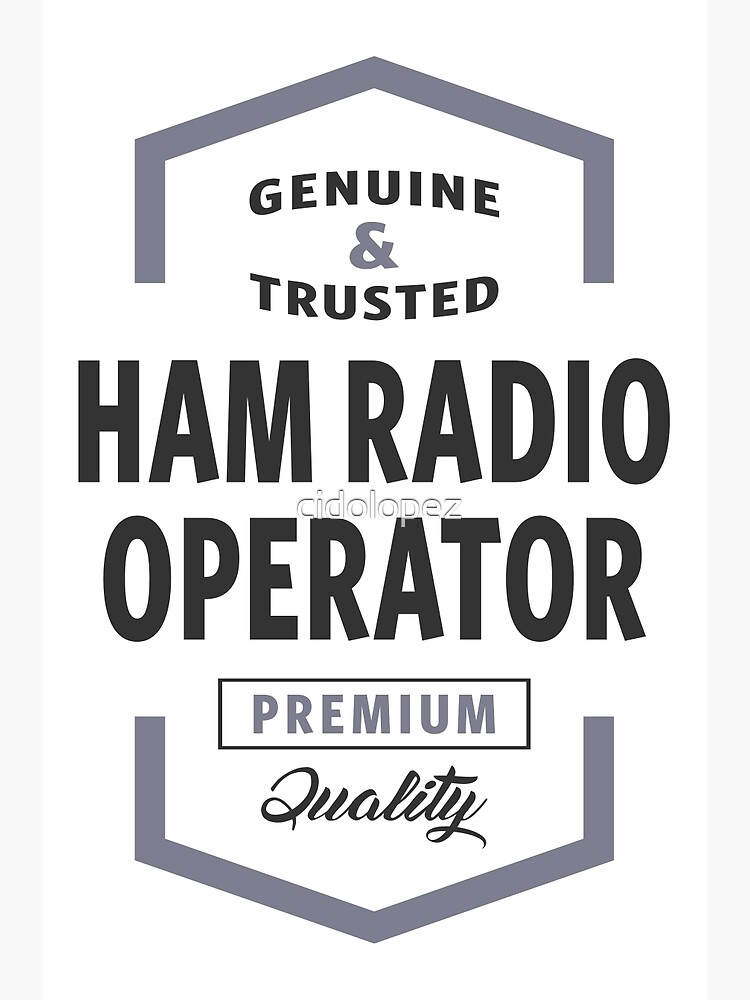 "HAM Radio Operator Logo Gifts" Poster by cidolopez | Redbubble