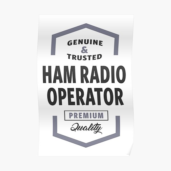 "HAM Radio Operator Logo Gifts" Poster by cidolopez | Redbubble