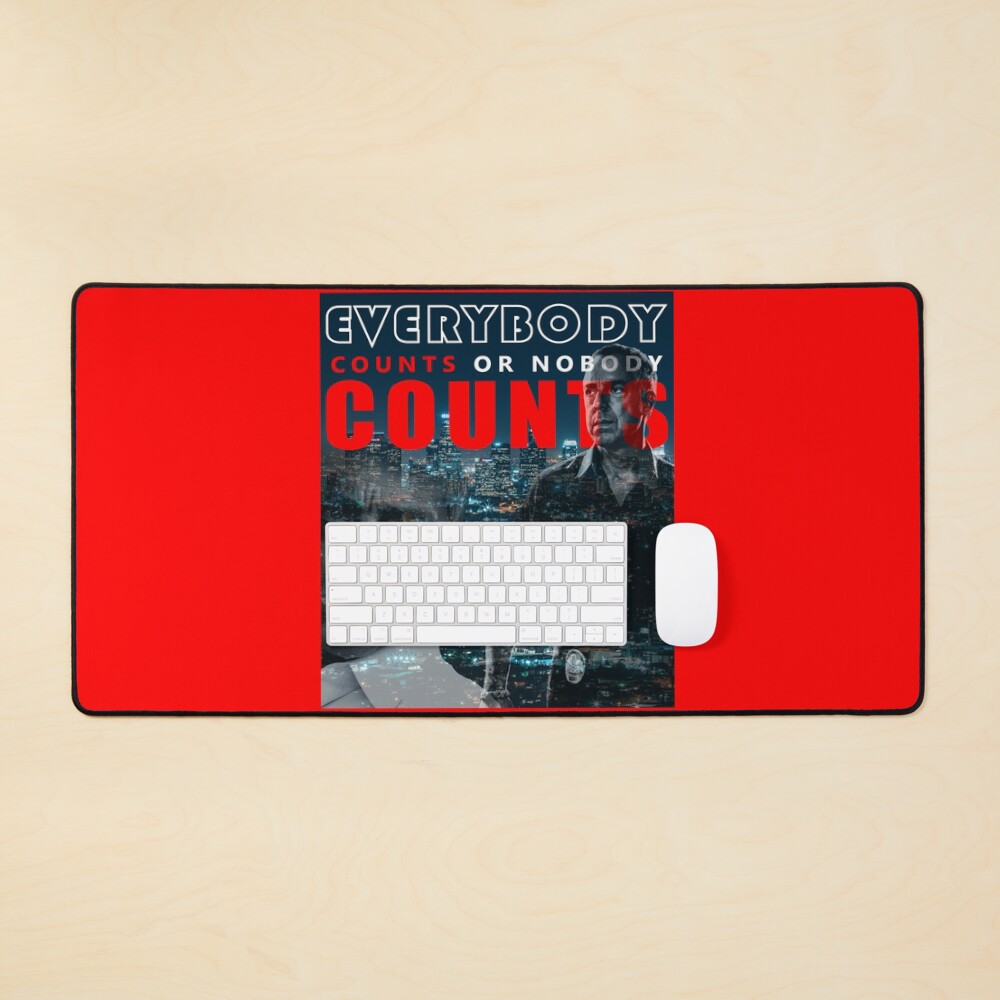 "Every body counts or nobody counts - Harry bosch" Poster for Sale by lakshithared | Redbubble