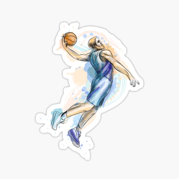 "Sports basketball player" Sticker for Sale by Monbenricoo | Redbubble