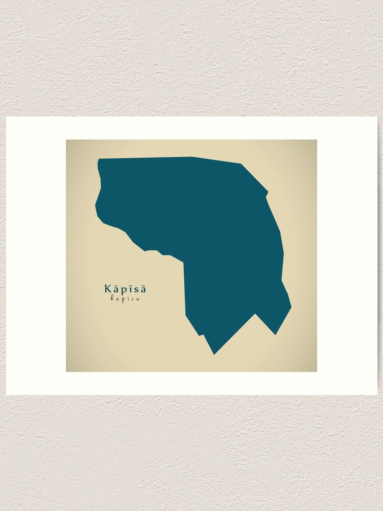 "Modern Map - Kapisa province map Afghanistan AF" Art Print for Sale by ...