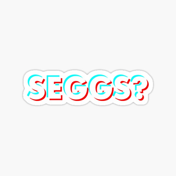 "Seggs design" Sticker for Sale by LukjanovArt | Redbubble