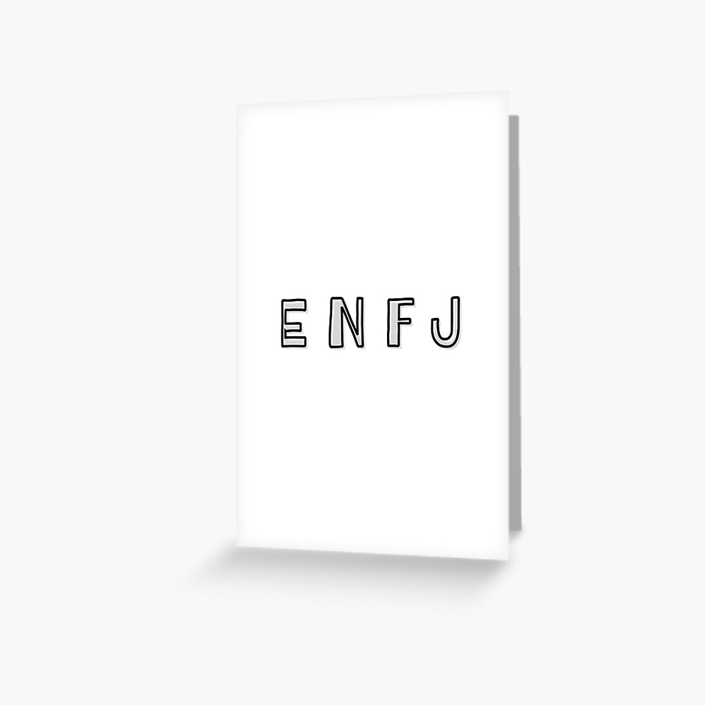 "ENFJ - MBTI Protagonist Personality" Greeting Card by BrainChaos ...