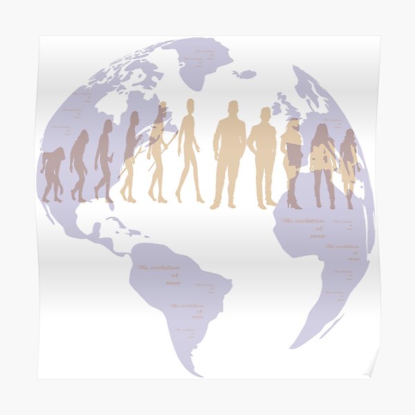 "The evolution of man" Poster for Sale by rachidkams | Redbubble