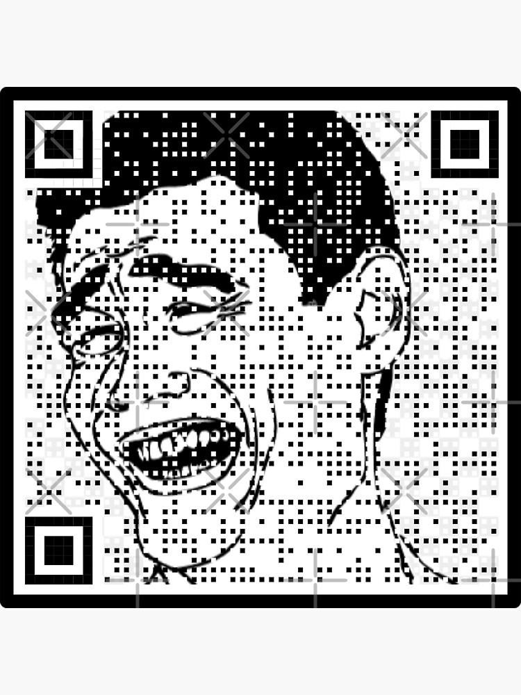 "QR Code Meme" Sticker for Sale by bryanshops | Redbubble