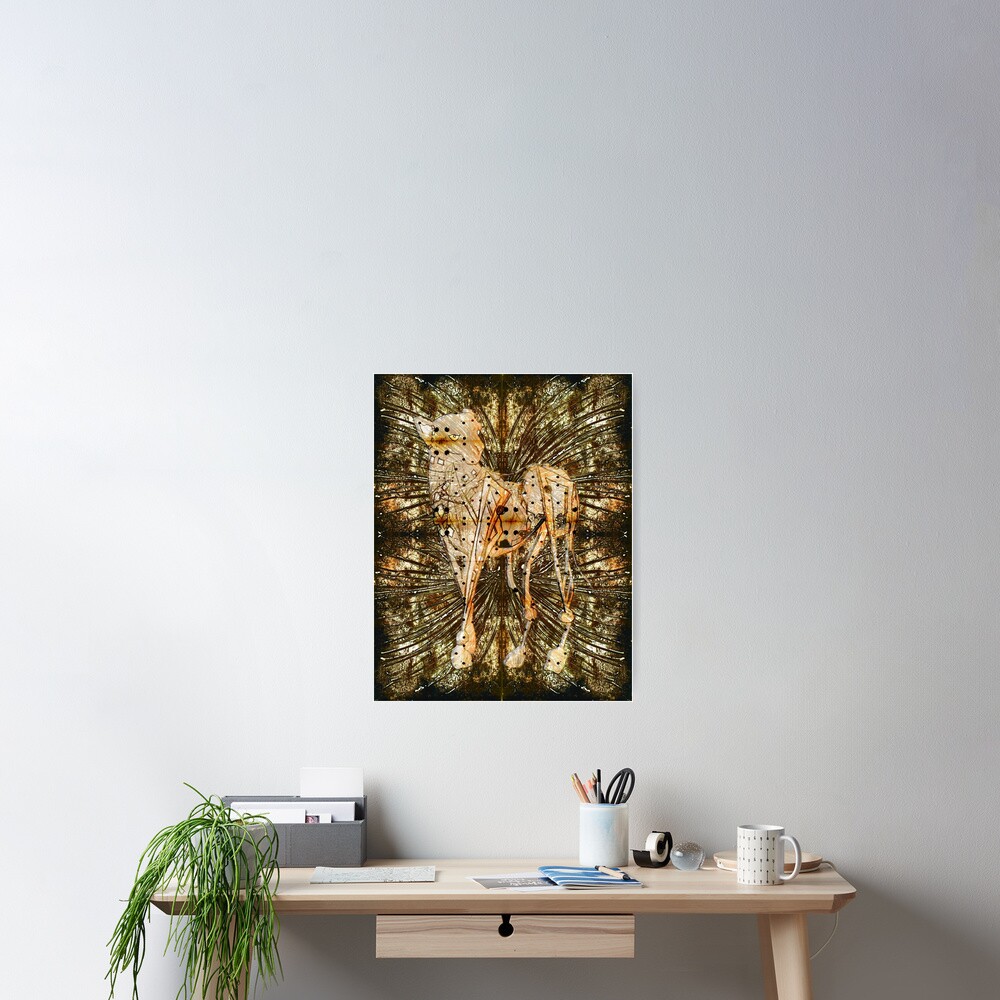 "Clockwork Cyborg Cheetah" Poster by Illustrata | Redbubble