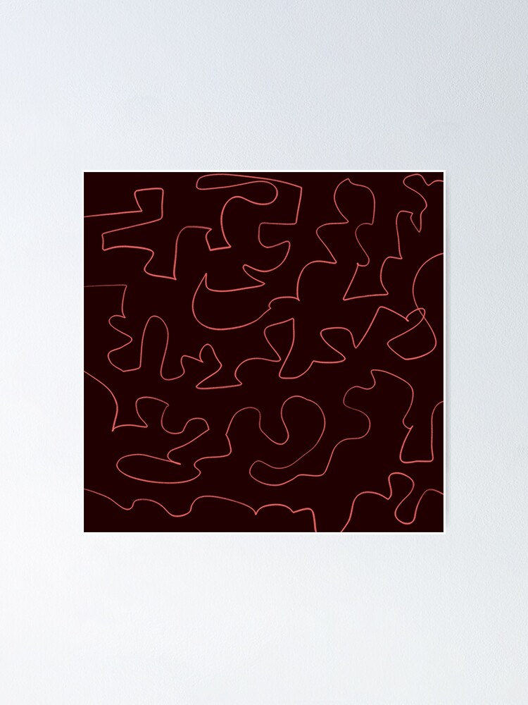 "Wiggly line pattern " Poster for Sale by AditiDoodles | Redbubble