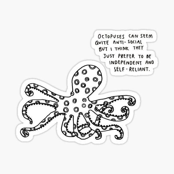 "Blue ringed octopus" Sticker for Sale by WhenPigsSwim | Redbubble