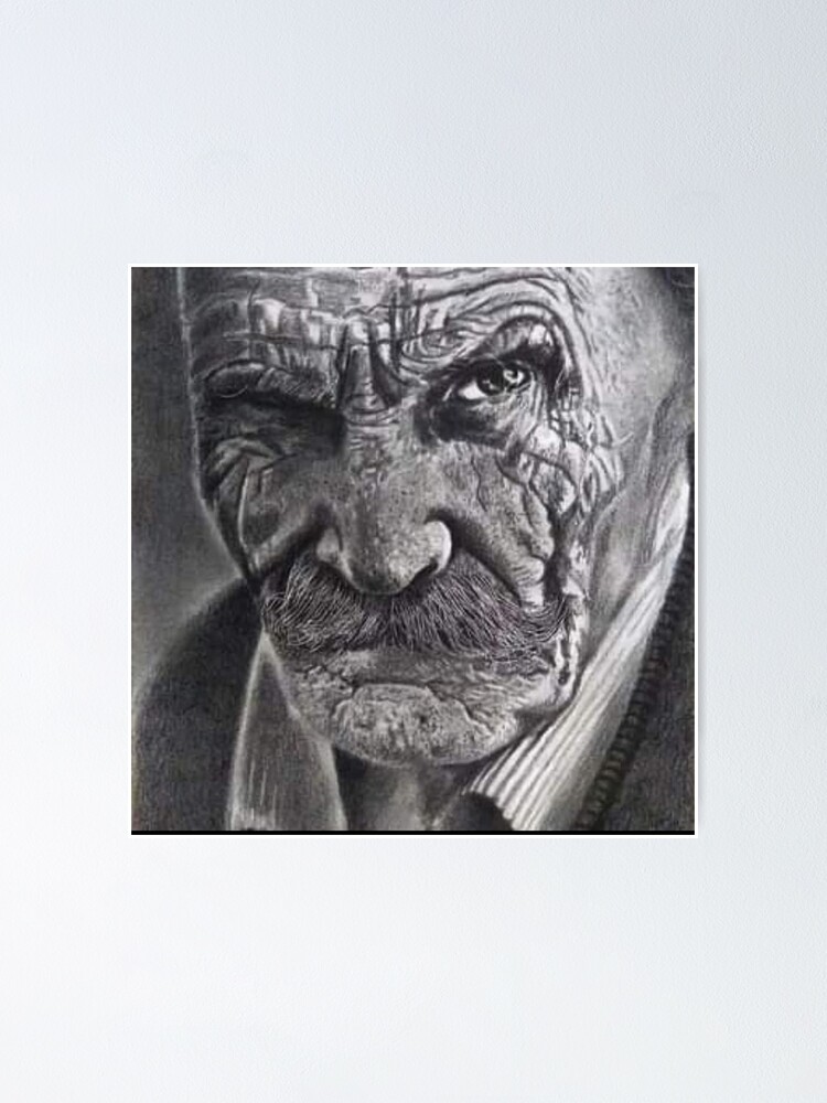 "Old man" Poster for Sale by bigodeleigo | Redbubble