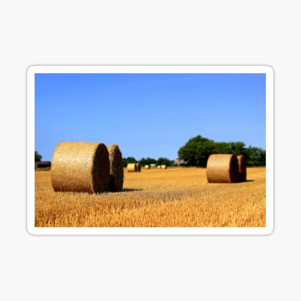 "Straw baler Sweden" Sticker for Sale by johnnys-arkiv | Redbubble