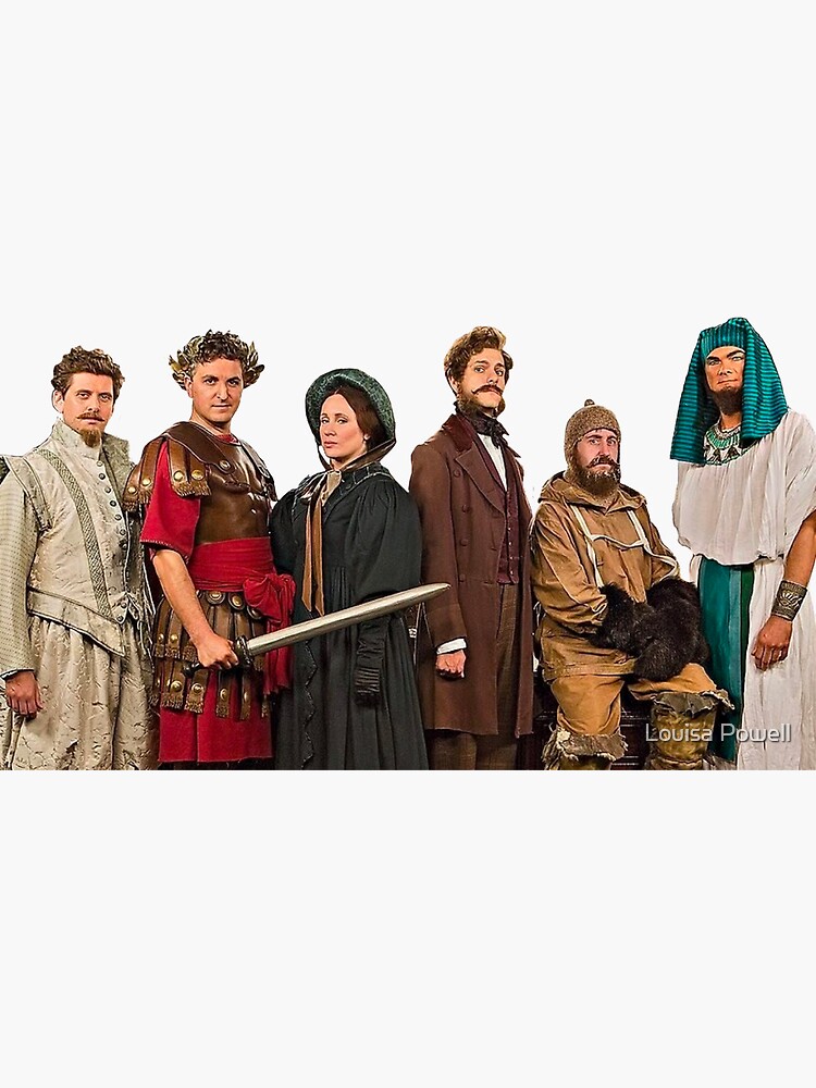 "Horrible histories cast" Sticker by artbylouisa | Redbubble