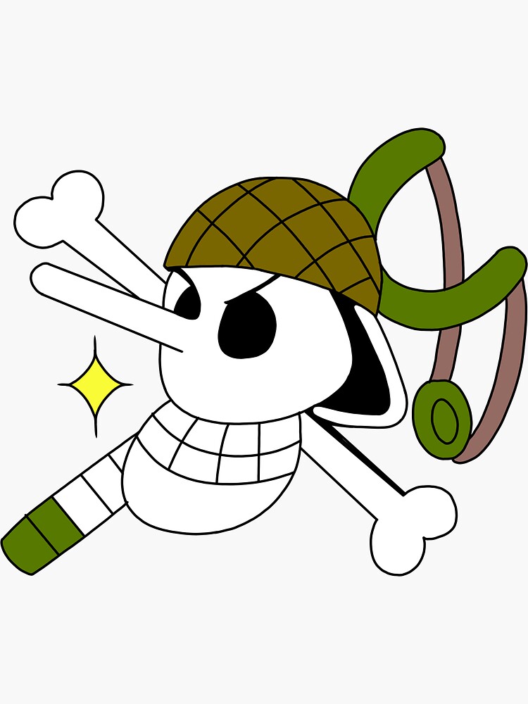 Pegatina «Logo usopp flag skull» de Almorrana | Redbubble